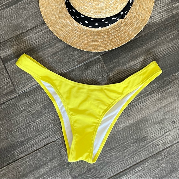 Swim | Yellow Swim Bottom Bikini Xl | Poshmark